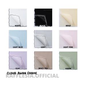 Promo [5 LEMBAR] Flower Wrapping Paper Varian List Cloud Awan Frame ...