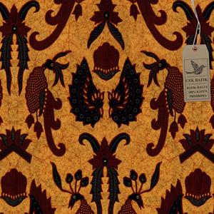 Jual kain batik - Motif Batik Burung Classic (Dark Brown ) - Kota ...