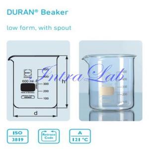 Jual Beaker Low Form Spout 10mL 211060804 Duran IntraLab - Jakarta ...