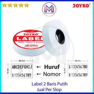 Jual Kertas Label Rol Joyko 2 Baris P2LN Refill Price Labels 2 Line ...