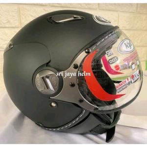 Jual HELM KYT ELSICO BLAK DOF//HELM RETRO KYT ELSICO MODEL PILOT FULL ...