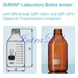 Jual Laboratory Bottle, Amber 25mL 218061458 Duran IntraLab - Jakarta ...