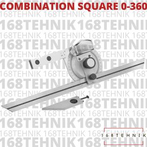 Jual COMBINATION SQUARE SET 0-360 / PENGGARIS KOMBINASI / BEVEL ...