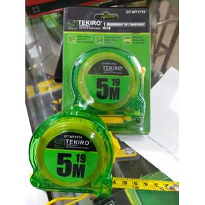 Jual METERAN TEKIRO 5 METER TEKIRO MEASUREMENT TAPE TRANSPARENT ...