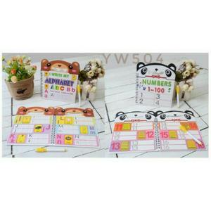 Jual UE389 BUKU Belajar menulis angka numeric alphabet preschool pre ...