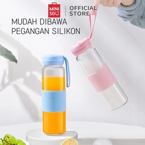 Jual MINISO Botol Minum Kaca 500ml Tempat Air Minum Glass Water Bottle ...
