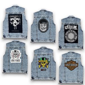 Promo ROMPI/JAKET JEANS ROMPI PRIA/EMBLEM SUDAH DI JAHIT DESAIN CASUAL ...