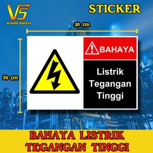 Jual Sticker Bahaya Listrik Tegangan Tinggi 20x30cm - Kab. Sidoarjo ...