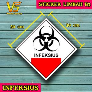 Jual Sticker Limbah B3 - Infeksius 30x30 cm - Kab. Sidoarjo - Vision ...