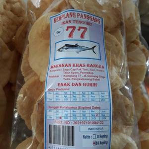 Jual CUCI GUDANG Kerupuk kemplang panggang tenggiri cap 77 khas bangka ...
