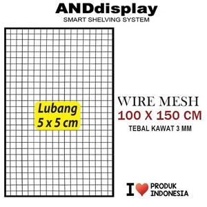 Jual WIRE GRID MESH 100 X 150 CM - KAWAT JARING KOTAK - RAM DINDING ...