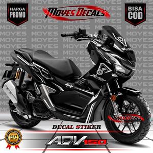 Jual Decal Stiker ADV 150 - Motif Matricline Hitam Putih Variasi - Spec ...