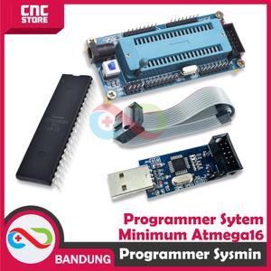 Jual PAKET LENGKAP SYSMIN SYSTEM MINIMUM ATMEGA16 PLUS USB ASP ISP AVR ...