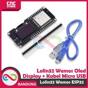 Jual LOLIN32 WEMOS ESP32 WITH OLED DISPLAY IOT BLUETOOTH WIFI + MICRO ...