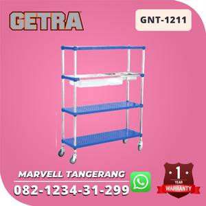 Jual S/S GN RACK TROLLEY GETRA GNT-1211 TROLLEY HOTEL RESTORAN 4 RAK ...