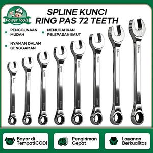 Jual ISKU Kunci Ring Pas set Bolak Balik 8-24mm / Ratchet Wrench 24mm - 12mm - Jakarta Utara ...