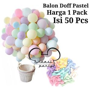 Jual Balon Latex Pastel 1 PACK ISI 50 PCS / Balon Per Pack / Balon ...