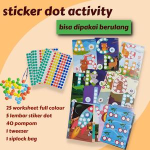 Jual STICKER STIKER DOT ACTIVITY menempel stiker dot worksheet ...