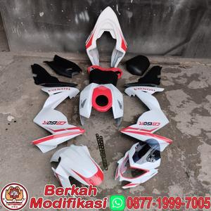Jual Full Body Modifikasi Fighter Honda CB150R Facelift V2 V3 putih ...