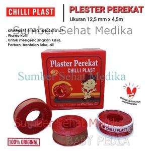 Jual Plaster Chiliplast Kain Coklat Chili Plast / Plester Perekat Rol ...