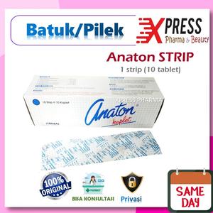 Jual XPRESS Anaton STRIP Obat Batuk Pilek Flu Demam Pusing Tablet ...