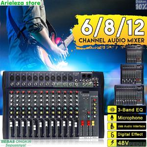 Jual A.S New Mixer Audio Digital 6/8/12 Channel Port USB 48V Untuk Karaoke - 6 channel - Jakarta ...