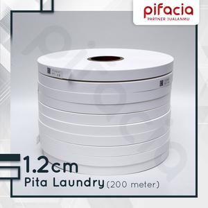 Jual Pita Label Laundry Taffeta Label Penanda Roll Kain Kertas 13 mm ...