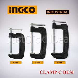 Jual Ingco C / G Clamp Klem Besi Hitam 4 5 6 Inch Press Kayu - 6 inch ...