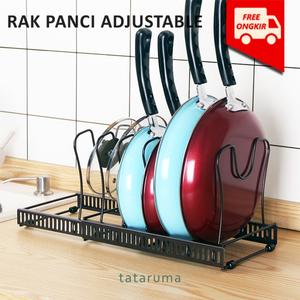 Jual Tokku - Rak Panci Dapur Adjustable Besi Multifungsi [Ready] - Kota ...
