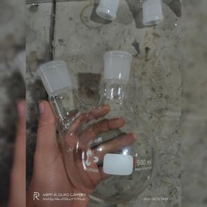 Jual boiling flask 2 neck 500 ml / labu alas bulat 2 leher 250 ml duran ...