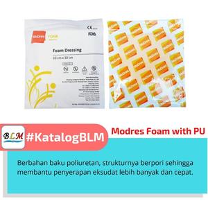 Jual Modres PU Foam dressing 10x10/lembar Balutan Foam Penyerap Cairan ...