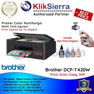Jual Top Brother Dcp-T420W Printer Ink Tank Colour Aio Multifunction ...
