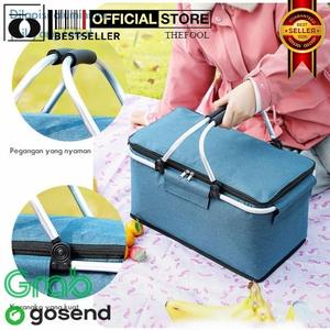 Jual TAS PIKNIK TAS MAKANAN COOLER BAG PORTABLE GOOD QUALITY TF - Merah ...