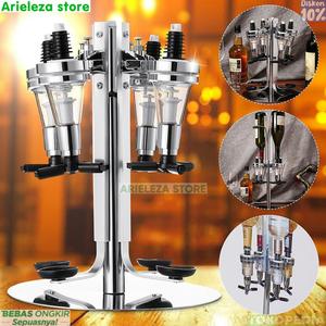Jual A.S 4 Stasiun Botol Dispenser Minuman Anggur Warna Silver Untuk ...