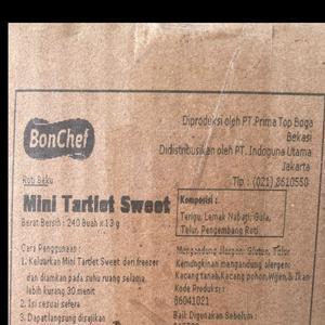Jual [Dijual] 1 Box Mini Tartlet Sweet Kulit Pie Bonchef 1 Box - Kota ...