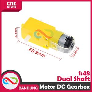 Jual MOTOR DC GEARBOX 1/48 DUAL SHAFT FOR SMART CHASSIS 4WD 2WD - Kota ...