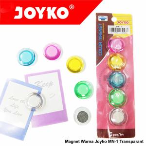 Jual Magnet Warna Joyko MN-1 Transparant Tanggung isi 5 Pin Papan ...