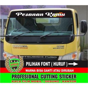 Jual cutting sticker kaca depan mobil pick up losbak truck universal ...