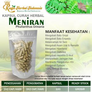 Promo MENIRAN 100 Kapsul Herbal Batu Ginjal Empedu Peluruh Kencing ...