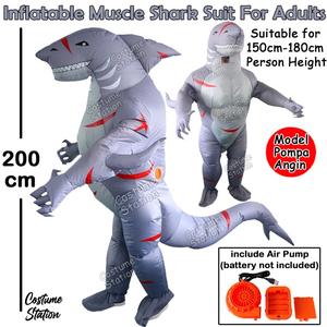 Jual Kostum Muscular Shark / Costume Ikan Hiu Hewan Laut Sea Animal ...
