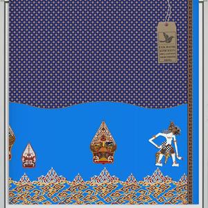 Jual Motif Special Batik Wayang Kulit Tradisional V3 (Biru Langit ...