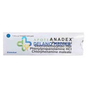 Jual ANADEX STRIP 10 TABLET OBAT BATUK PILEK DEMAM TERLENGKAP - Kab ...