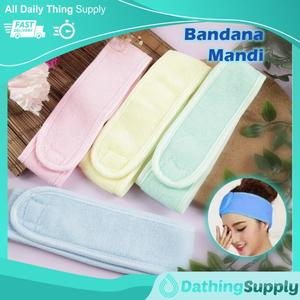 Jual Bandana Mandi / Makeup Facial Headband Masker Wajah Hairband Cuci ...