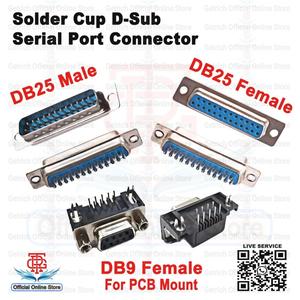 Jual Konektor Connector DB25 DB9 Male Female Solder Connector - DB9 ...