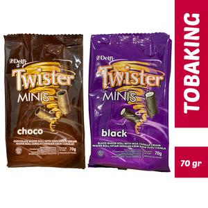 Jual Twister Minis Wafer Roll Mini Choco Black Vanilla 70gr - Choco ...