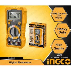 Jual INGCO DM200 MULTIMETER DIGITAL HEAVY DUTY - MULTITESTER - AVO ...