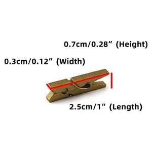 Jual HEEHEE 1 Inches Mini Wooden Clothespins Strong Spring Mechanism ...