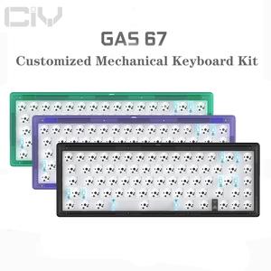 Jual CIY GAS67 Gasket Mount Barebone Keyboard HotSwap PCB RGB 67 Keys ...