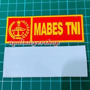 Jual Stiker Tempelan Sticker MABES TNI Emboss Timbul Vnyl PREMIUM 8.6cm ...