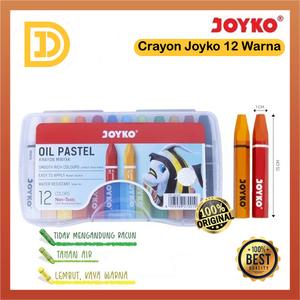 Jual Crayon Set Art Isi 12 Warna Krayon Titi Oil Pastel Joyko Original ...